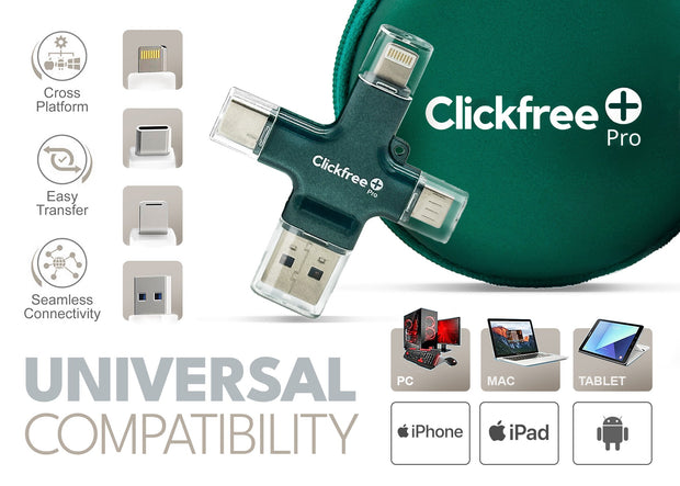 Clickfree Pro 128GB Universal Photo & Video Backup Device – Shop TV Deals